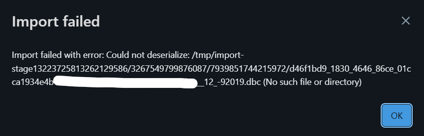 Import Failed With Error Could Not Deserialize N Databricks Community 102004